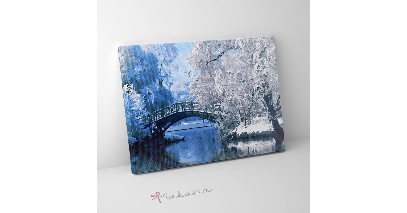 Téli mese- Számfestő készlet, kerettel (40x50 cm)