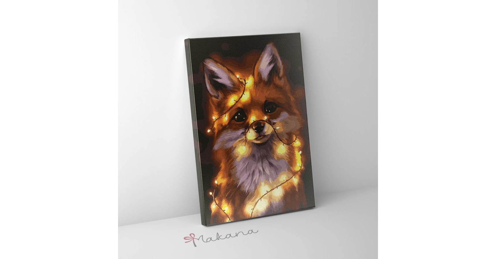 Aranyos kis róka - Számfestő készlet, kerettel (40x50 cm)